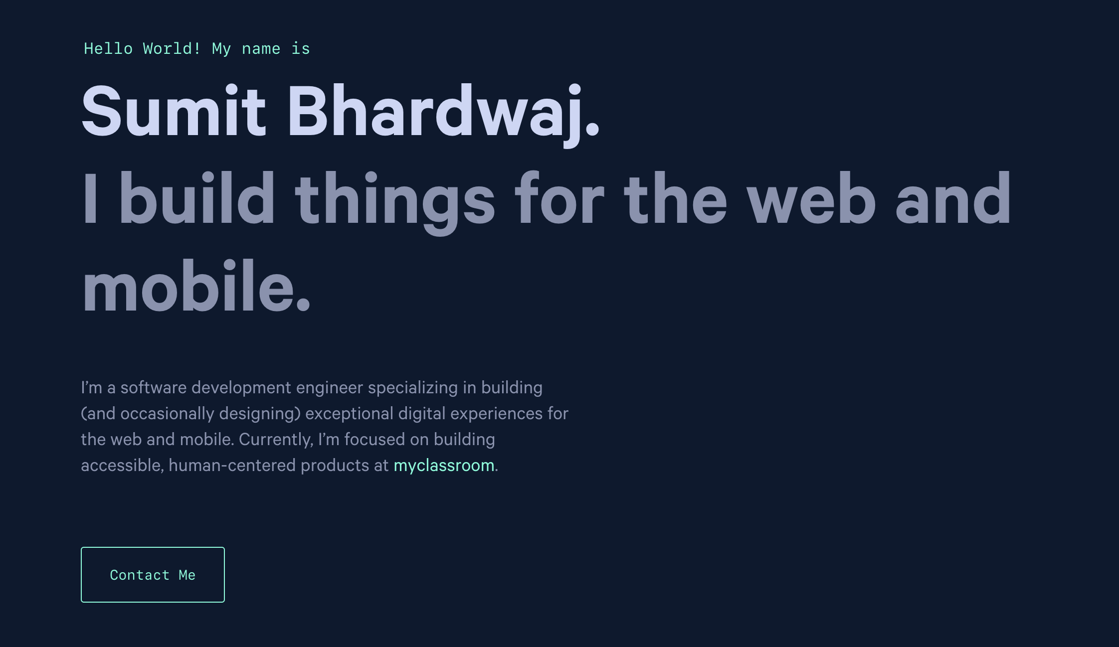 Sumit Bhardwaj | Software Development Engineer